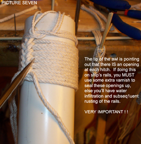 The Ringbolt or Spanish Hitch coxcomb